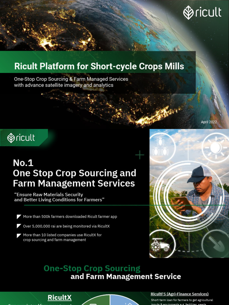 Ricult RicultX Products | PDF | Agriculture | Agricultural Machinery