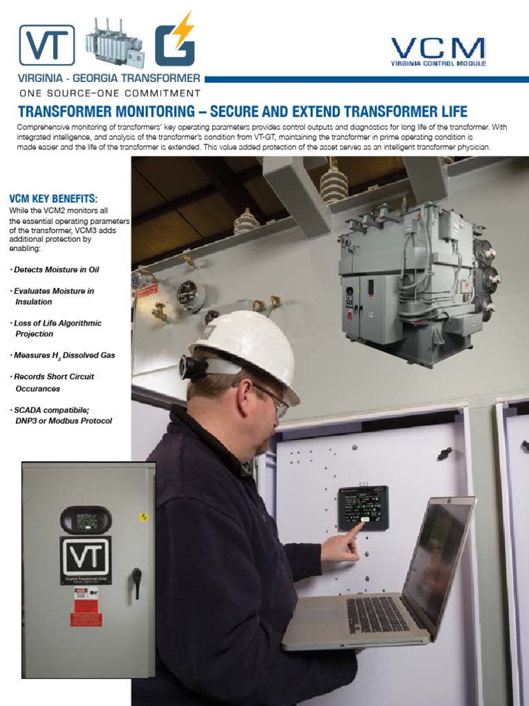 vcm-Tr Monitoring brochure | PDF | Scada | Transformer