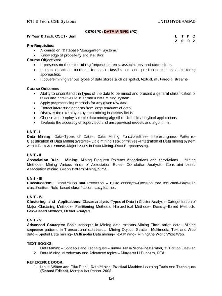 Data Mining-1,2,3,4, & 5-Units & Qps | PDF | Cluster Analysis | Statistical Classification