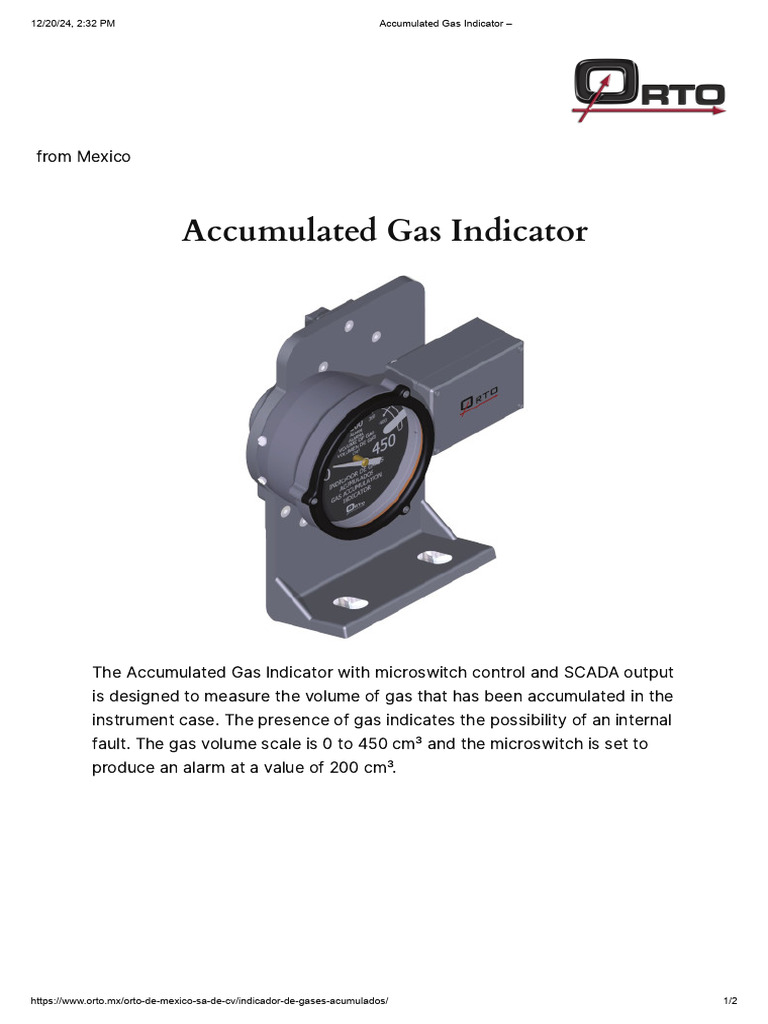 Accumulated Gas Indicator | PDF