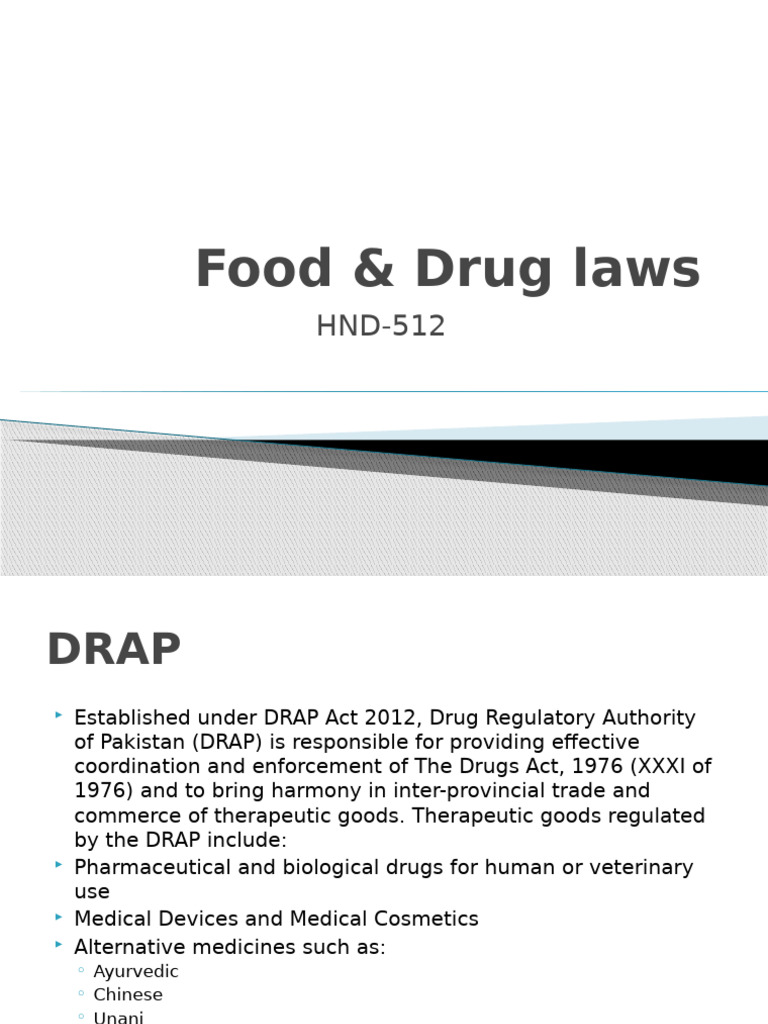Food & Drug Laws 5 | PDF | Over The Counter Drug | Pharmacy