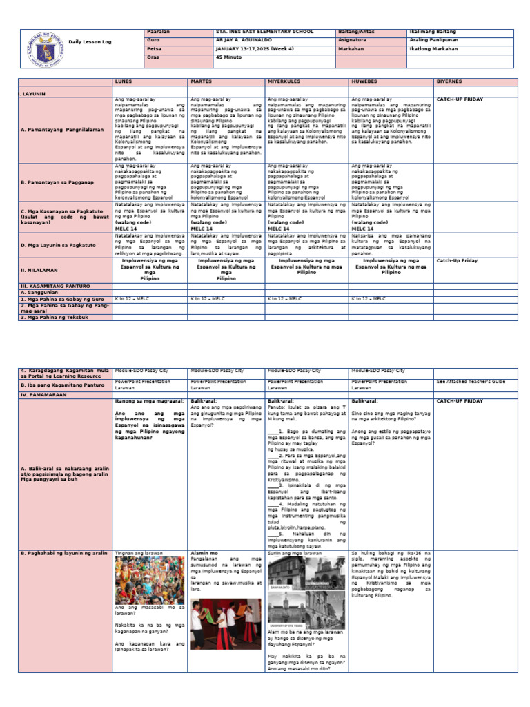 DLL Ap 5-W4-Q3 | PDF