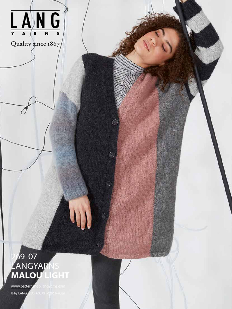 Ly Cardigan Pattern | PDF | Knitting | Yarn