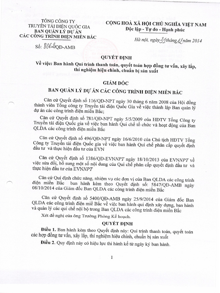 Quy Trinh Thanh Toan, Quyet Toan Hop Dong Tu Van, Xay Lap, TNHC | PDF