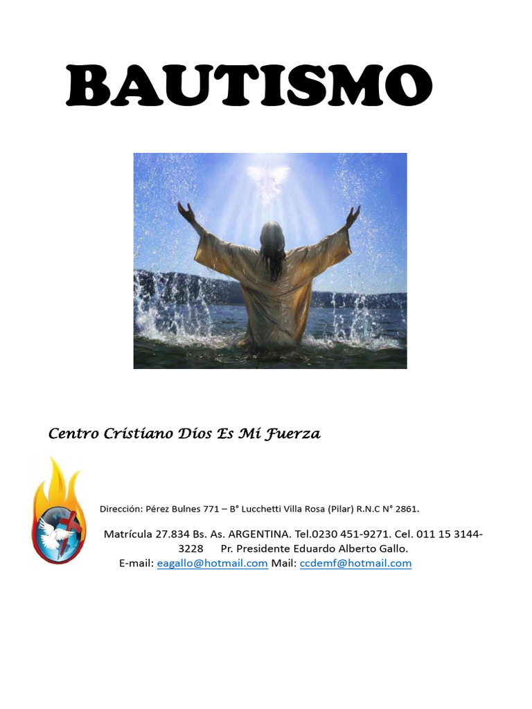 Manual de Bautismo | PDF | Cristo (título) | espíritu Santo