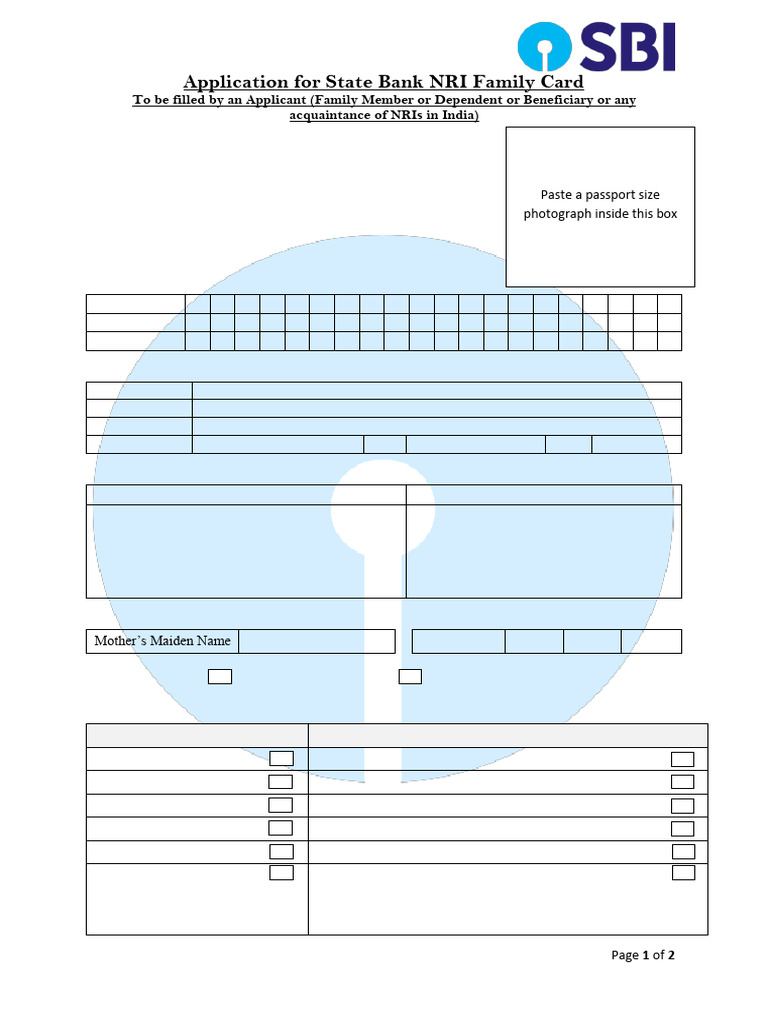 NRI Family Card Application | PDF | Identity Document | Authentication