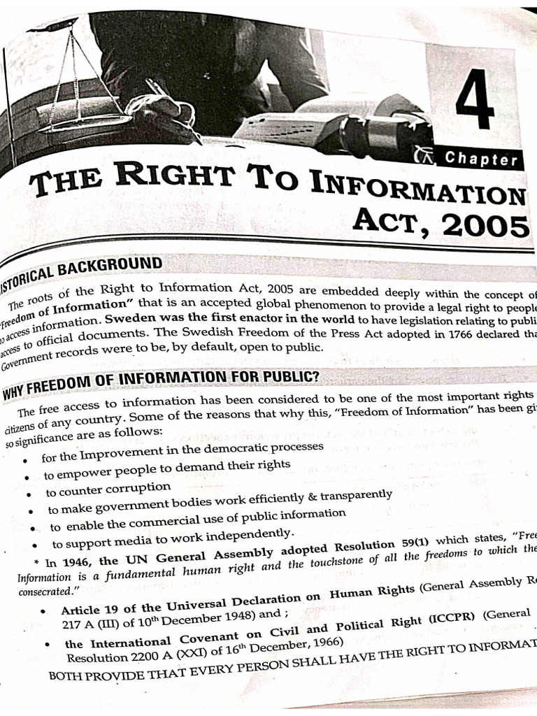 Right To Information | PDF