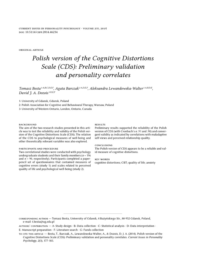 CIPP_Art_23777-10 | PDF | Validity (Statistics) | Likert Scale