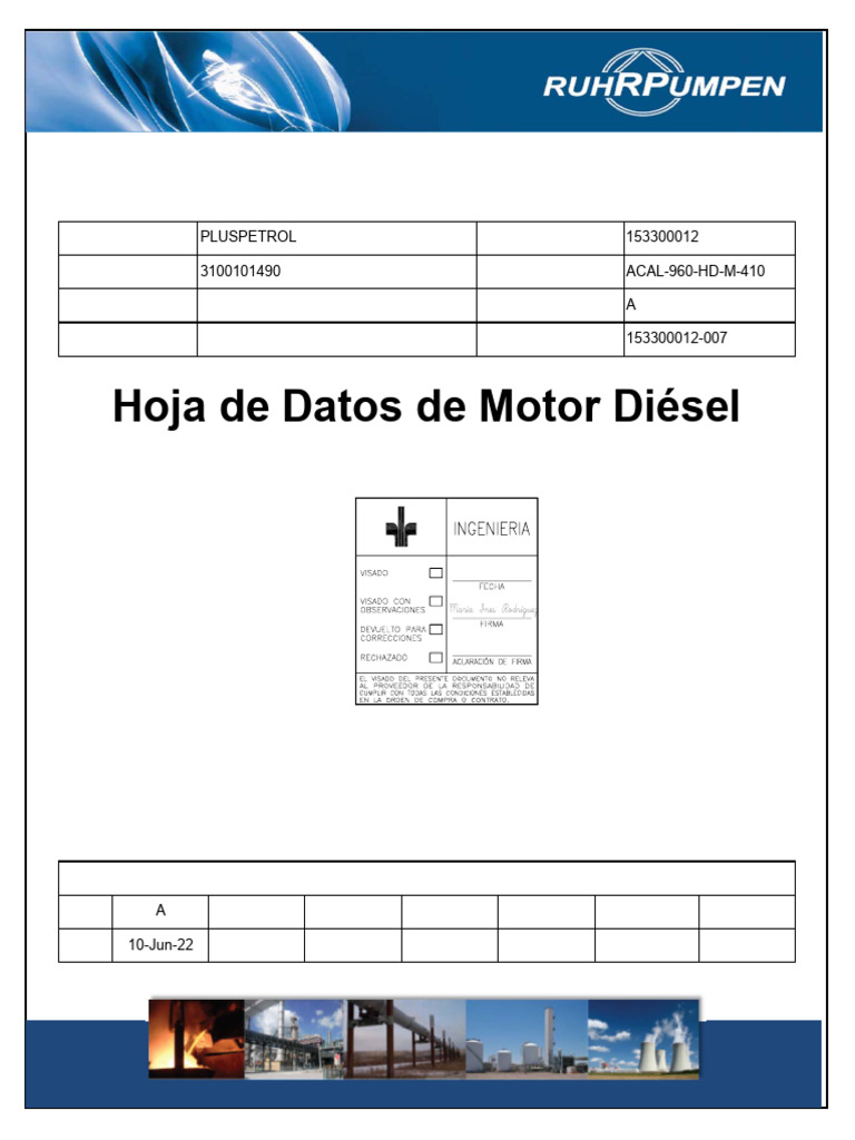 153300012-ZW, CR, PUMP HOUSE-Pump Data Sheet (Engine) | PDF ...