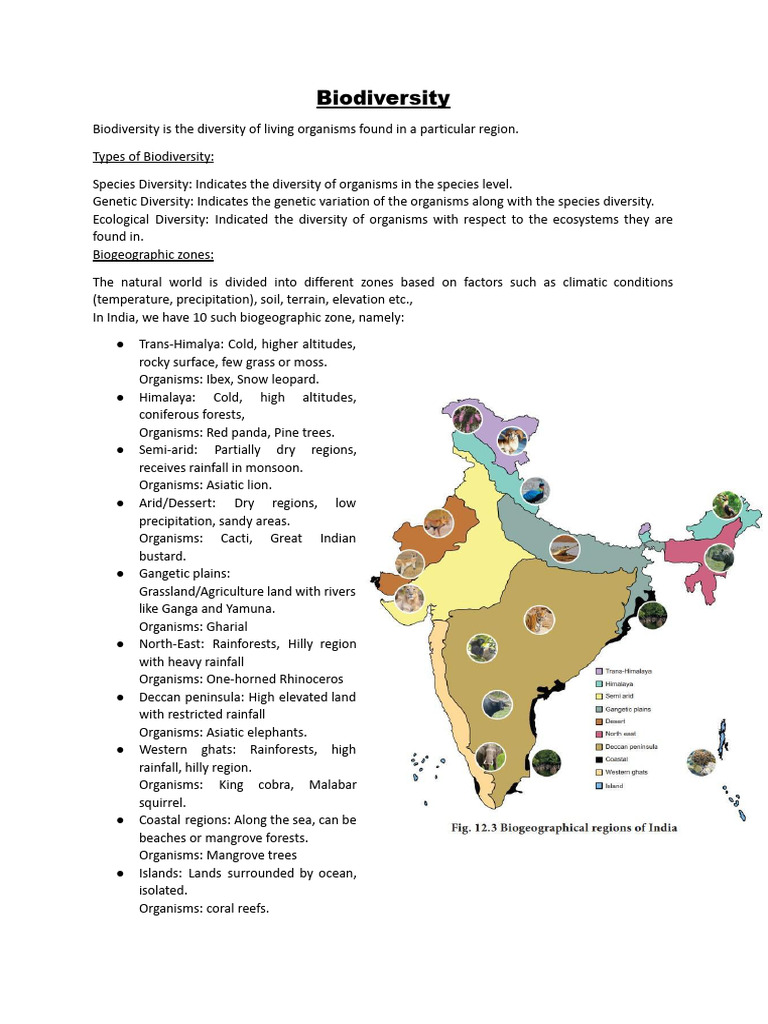 Biodiversity Pdf Biodiversity Conservation Biology
