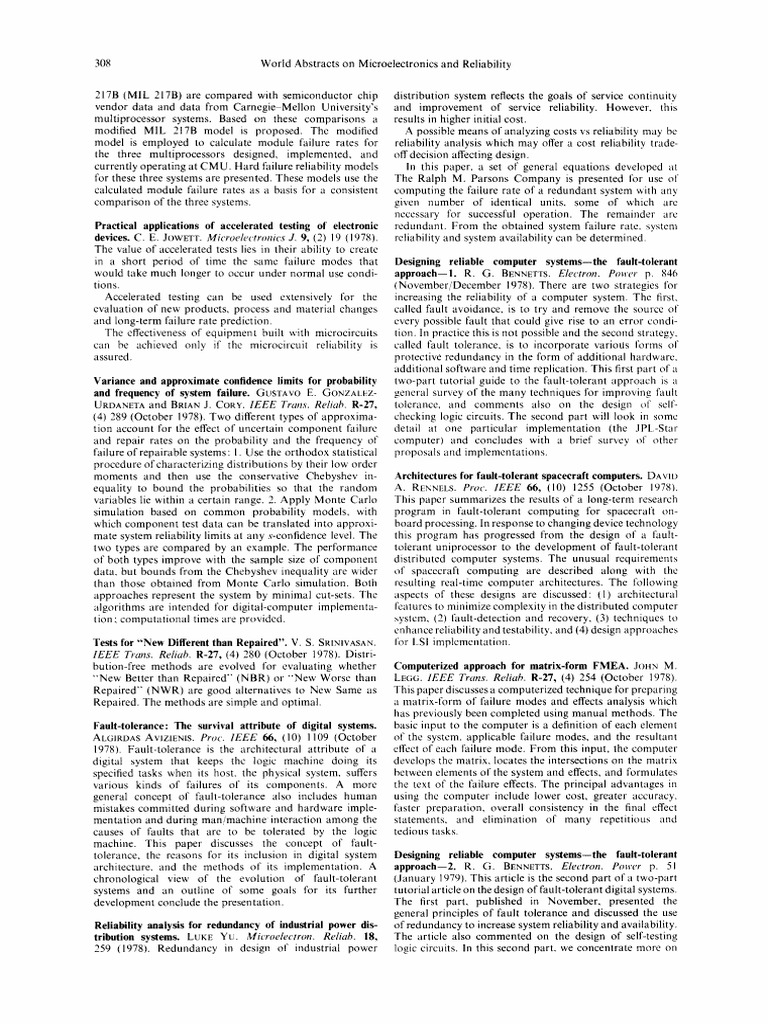 Computerized Approach For Matrixform Fmea 1979 | PDF | Reliability Engineering | Fault Tolerance