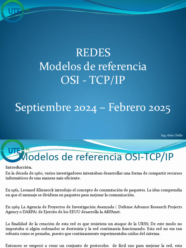 4 Modelos de Referencia OSI vsTCP-IP | PDF | Modelo osi | Red de ...