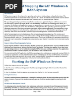 Starting and Stopping SAP Systems and Instances Using Commands (Unix ...