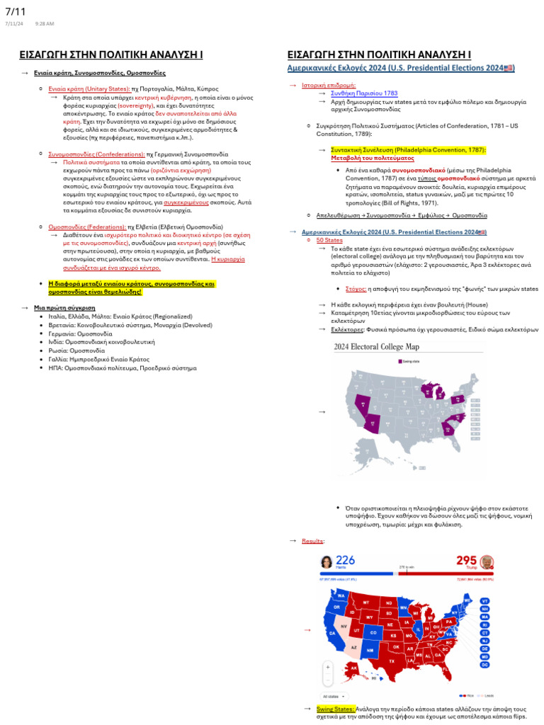 American Elections Notes | PDF