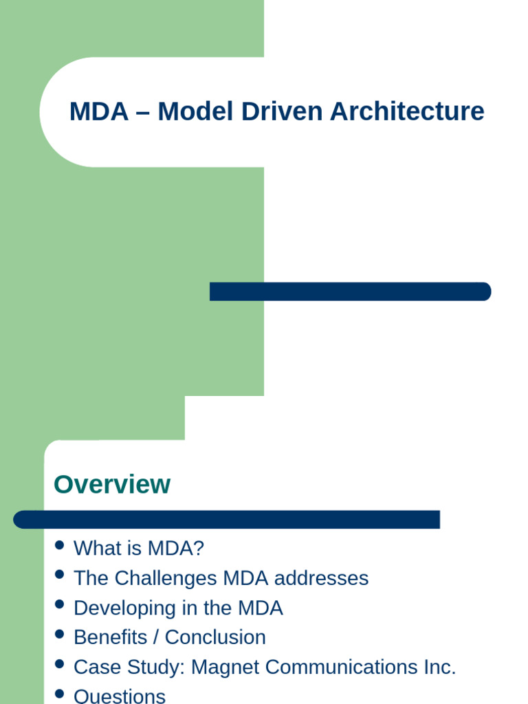 MDA: Benefits and Case Study | PDF | Software Development | Information ...