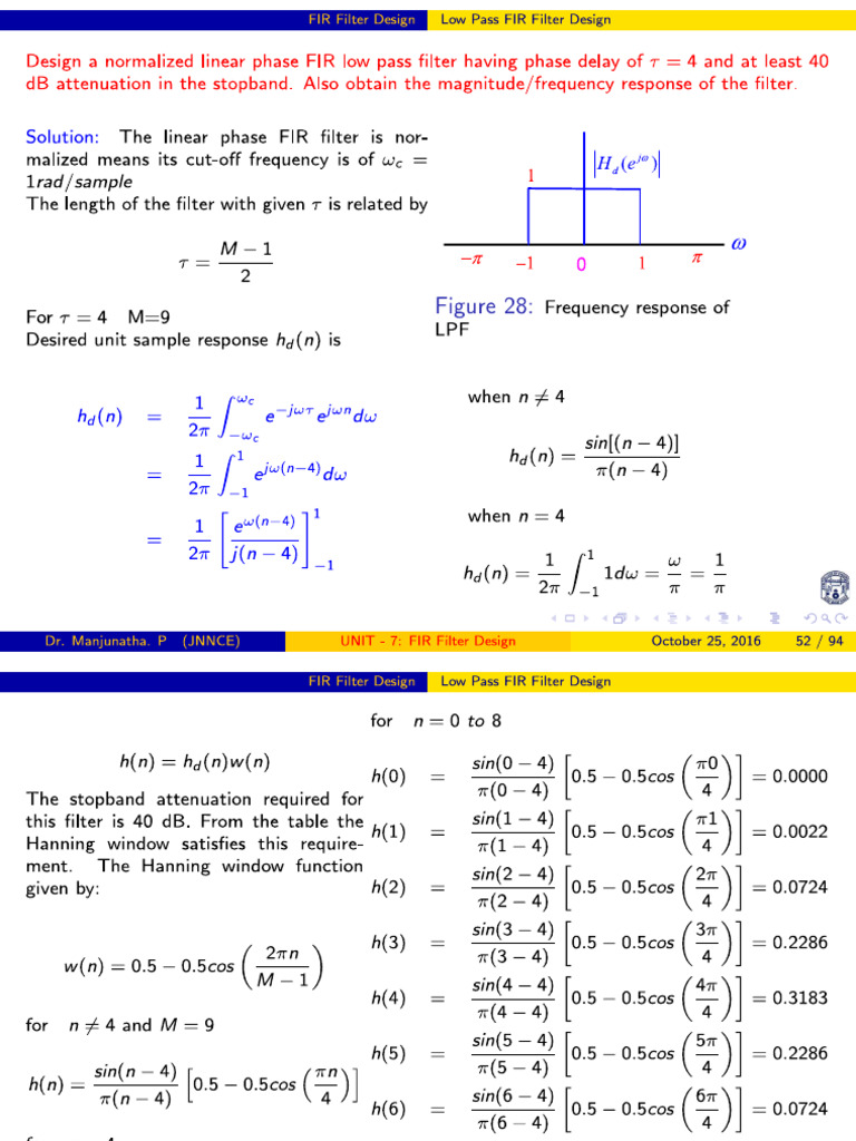 DSP Theory - Final - Lecture 6 - Part3 | PDF
