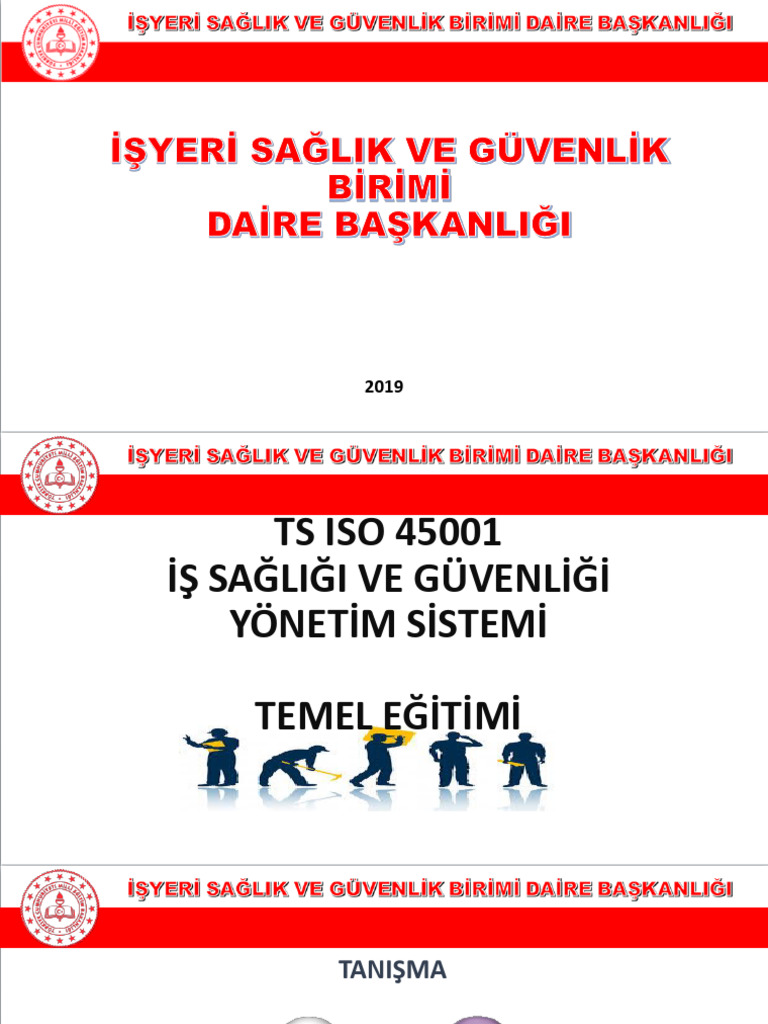 ISO 45001 iSG Temel Egitim NOTLAR | PDF