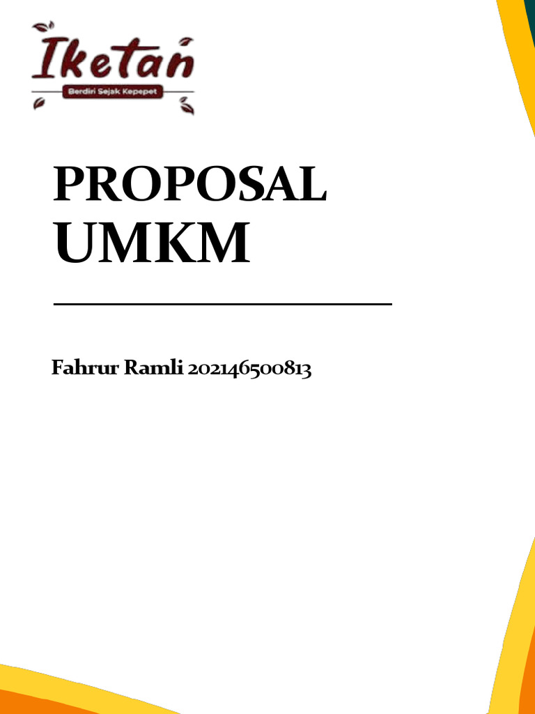 UMKM - Es Teh IKETAN-1 | PDF