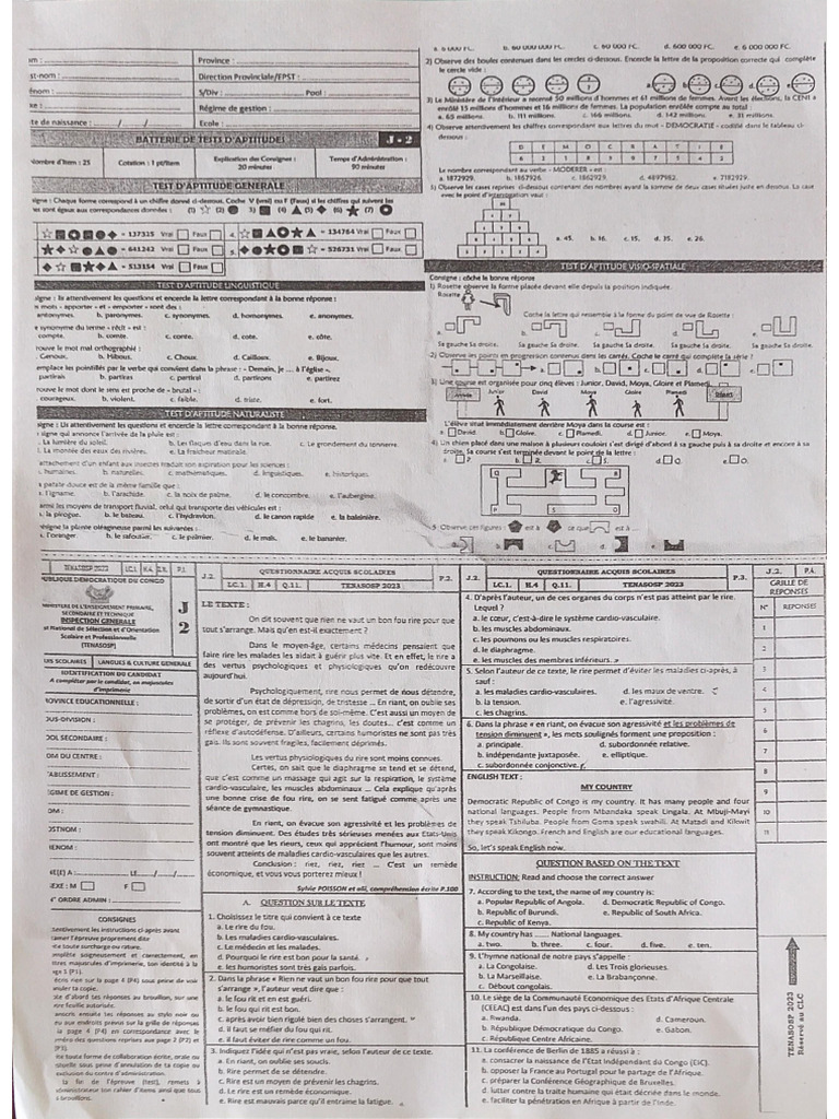 Tenasosp 2023 Deux Jours | PDF