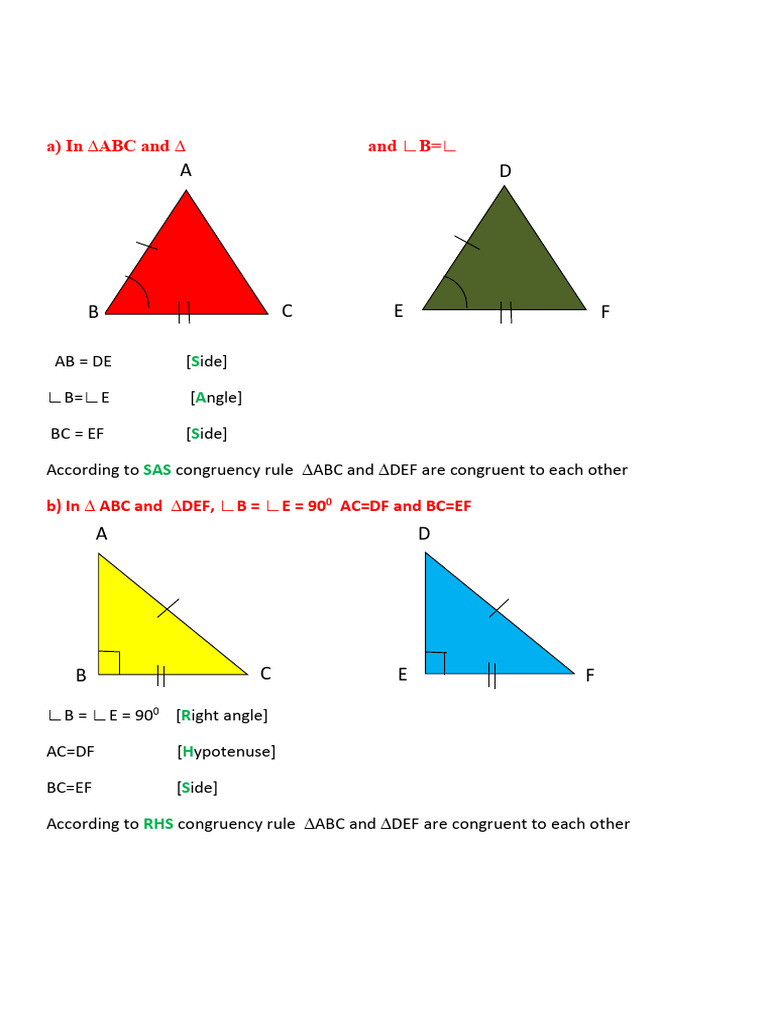 9th 9(A) | PDF | Perpendicular | Triangle