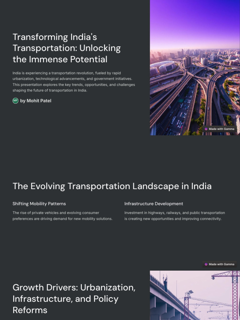 India's Transportation Revolution Insights | PDF | Transport ...