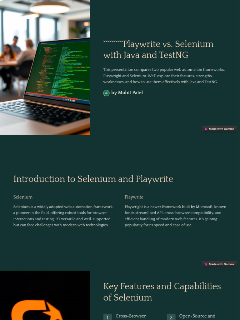 Java Automation: Playwright vs Selenium | PDF | Selenium (Software ...