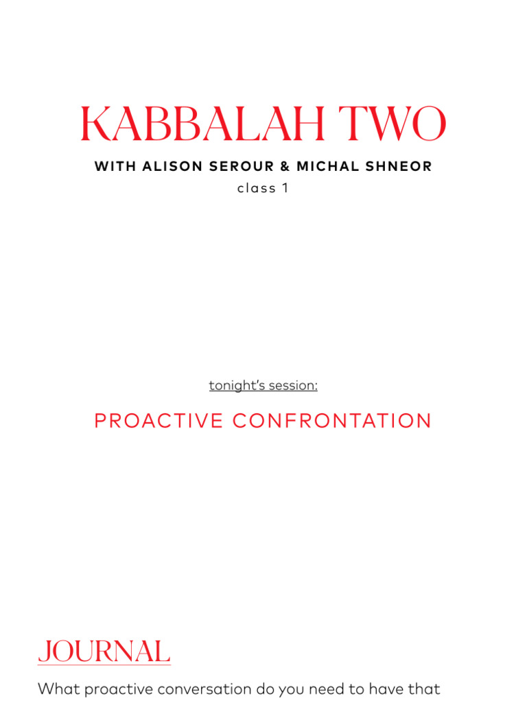 K2 C1 Proactive Confrontation | PDF