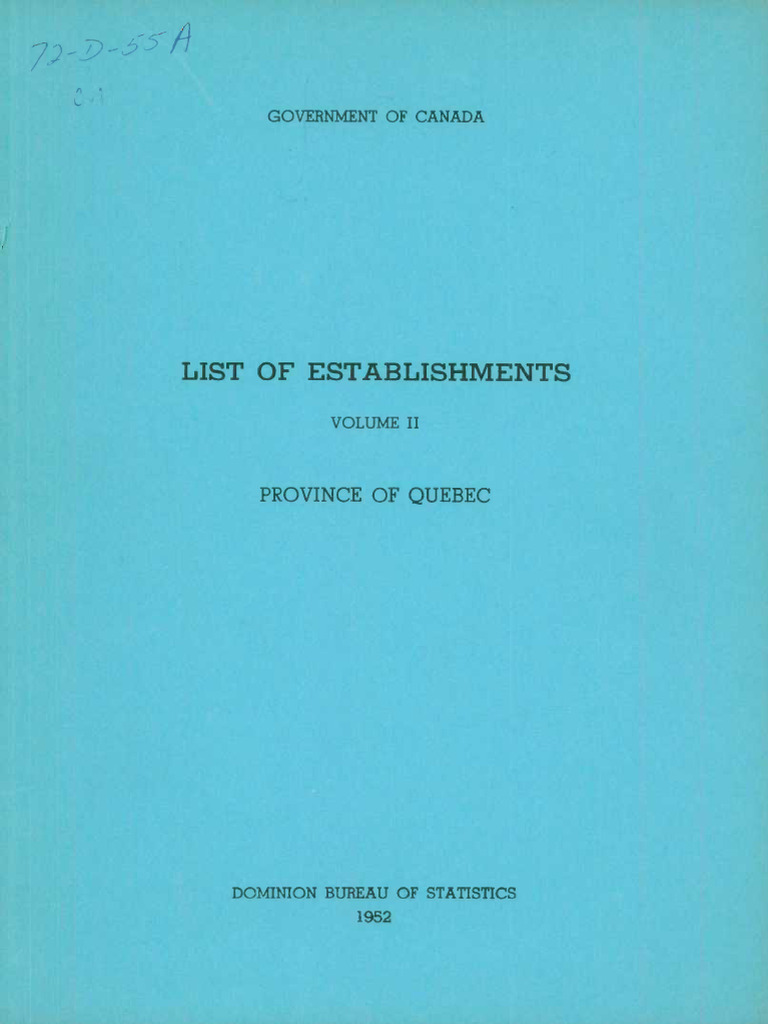 List of Establishments | PDF
