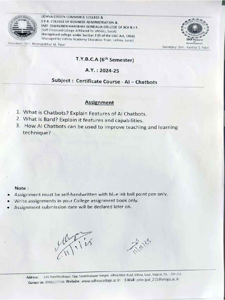 AI_CHATBOT_ASSIGNMENT | PDF