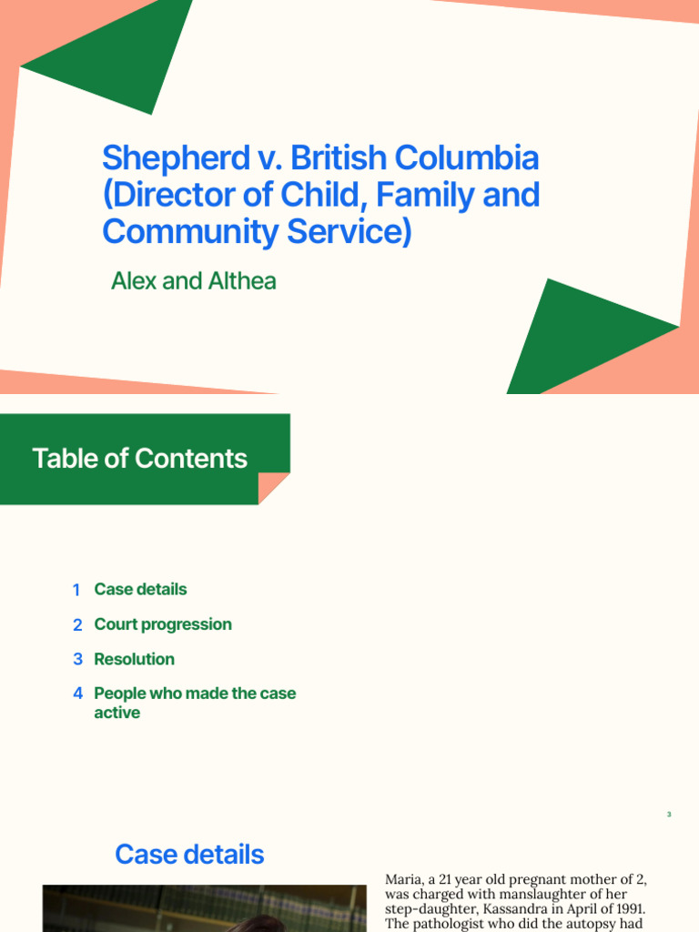 Shepherd Case - Alex and Althea | PDF | Legal Procedure | Criminal Law