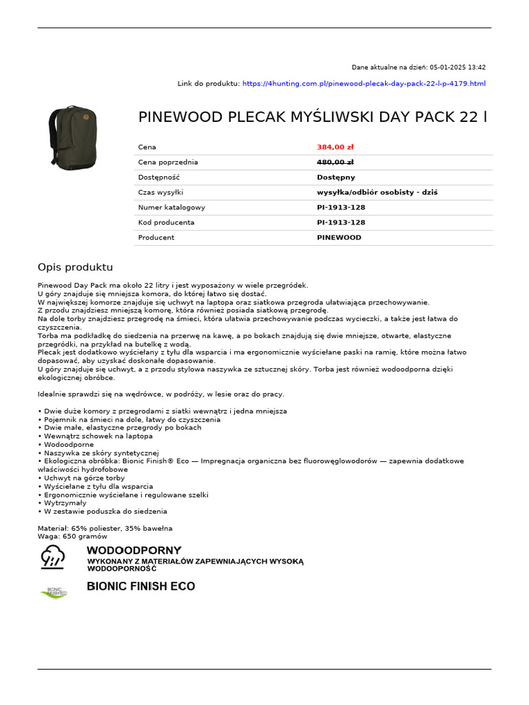 pinewood-plecak-day-pack-22-l | PDF