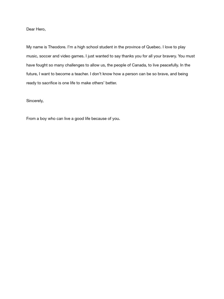 Dear Hero | PDF