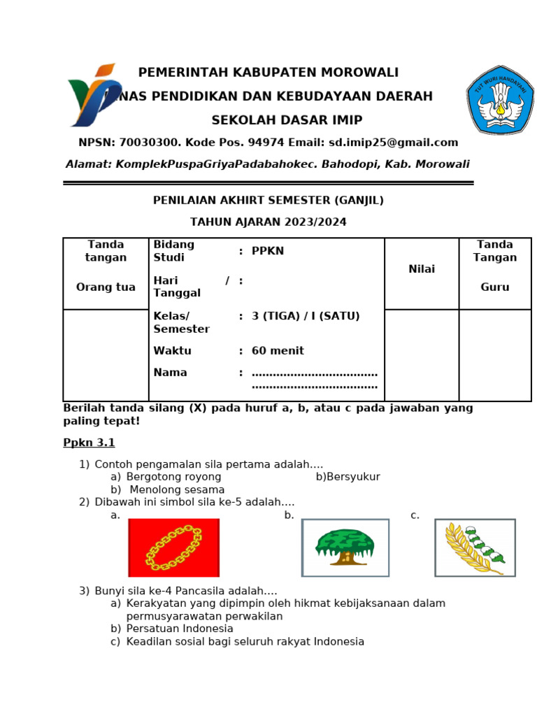 Soal Pkn Pas | PDF