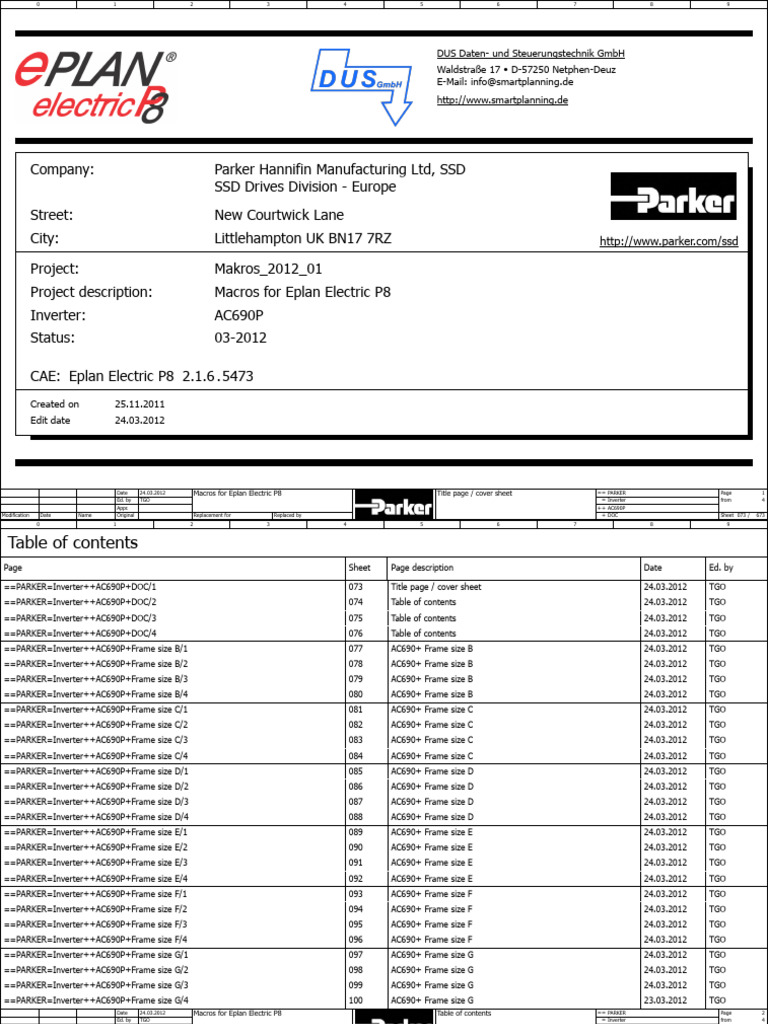 Eplan Electric P8 Macros Guide | PDF | Power Supply | Power Inverter