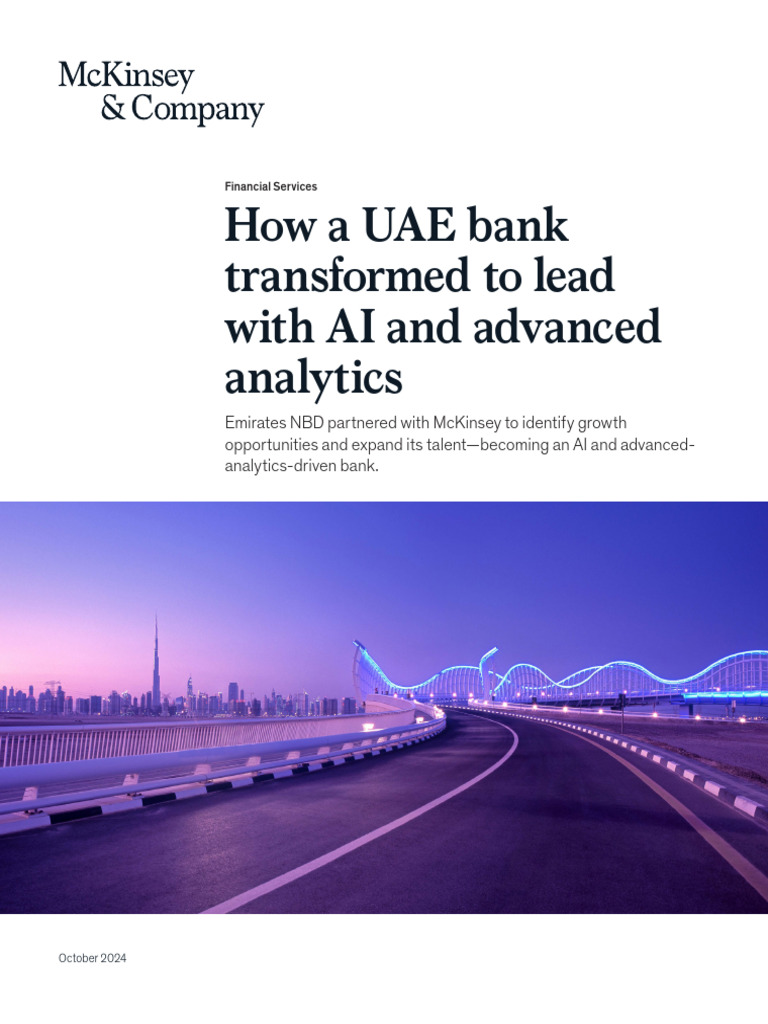 How a UAE bank transformed to lead with AI and advanced analytics | PDF ...
