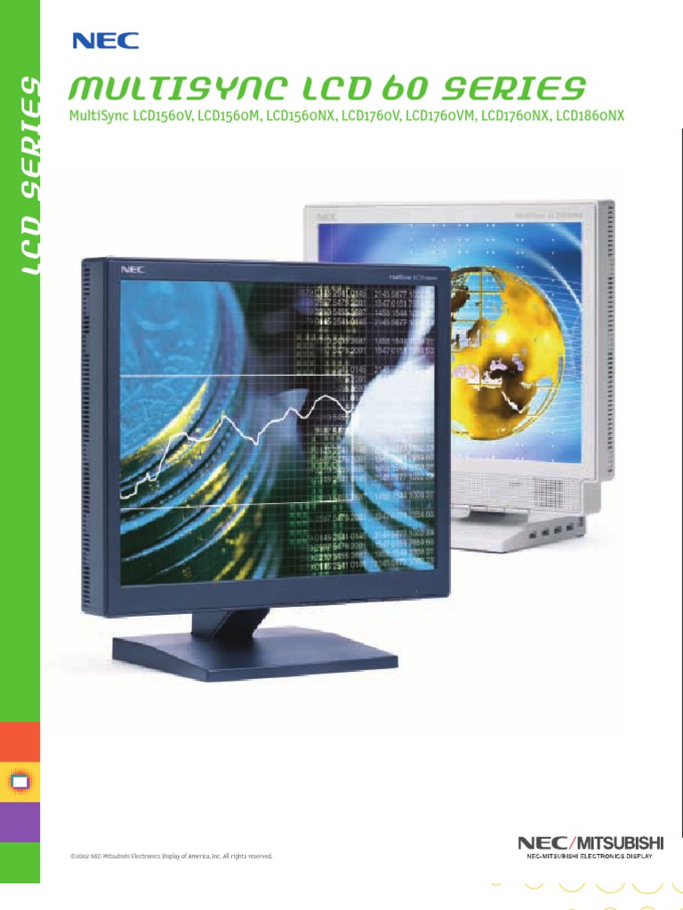 Nec Multisync lcd1860nx | PDF | Computer Monitor | Video