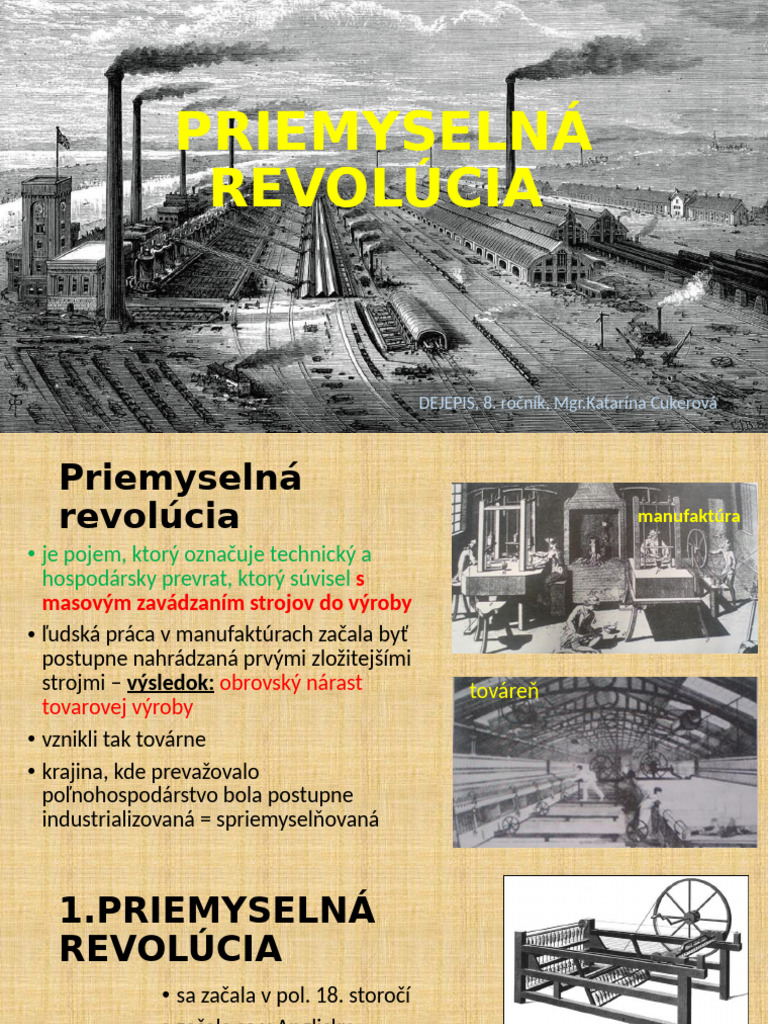 Priemyselná Revolúcia - Výborná | PDF