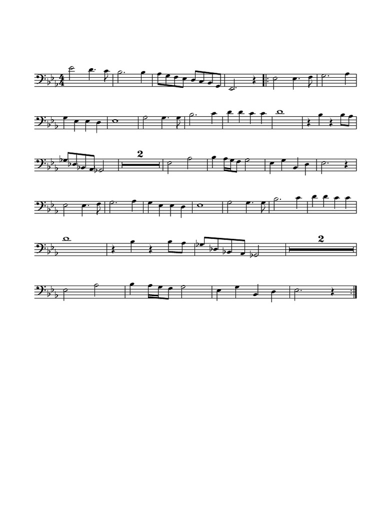 Deus Dos Antigos - 1º Trombone | PDF