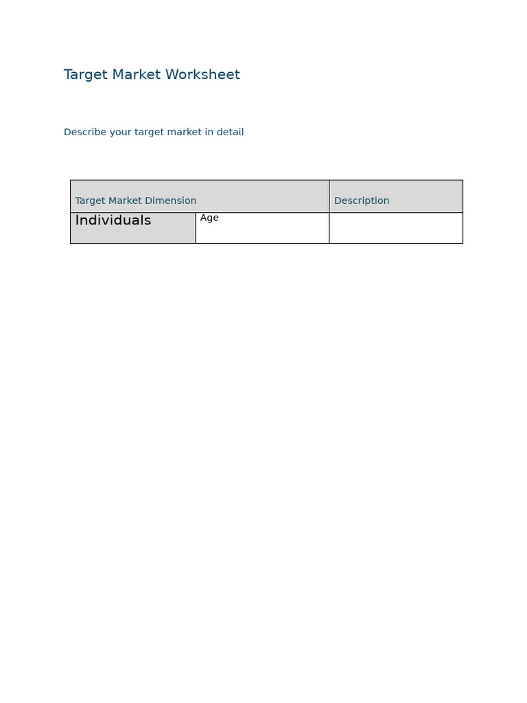 Target Market | PDF