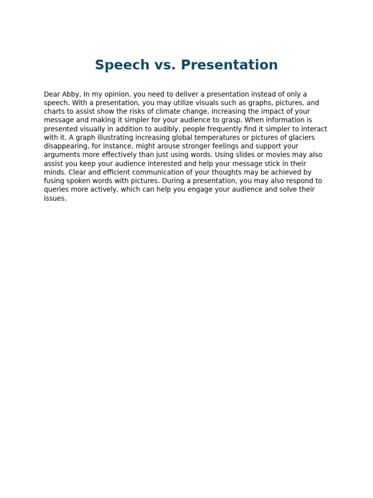 Enhance Impact with Visual Presentations | PDF