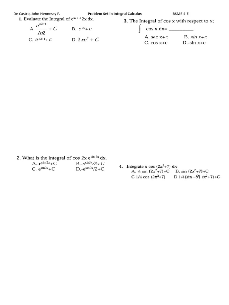 Integral Calculus | PDF