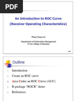 An Introduction To ROC Analysis | PDF | Receiver Operating ...