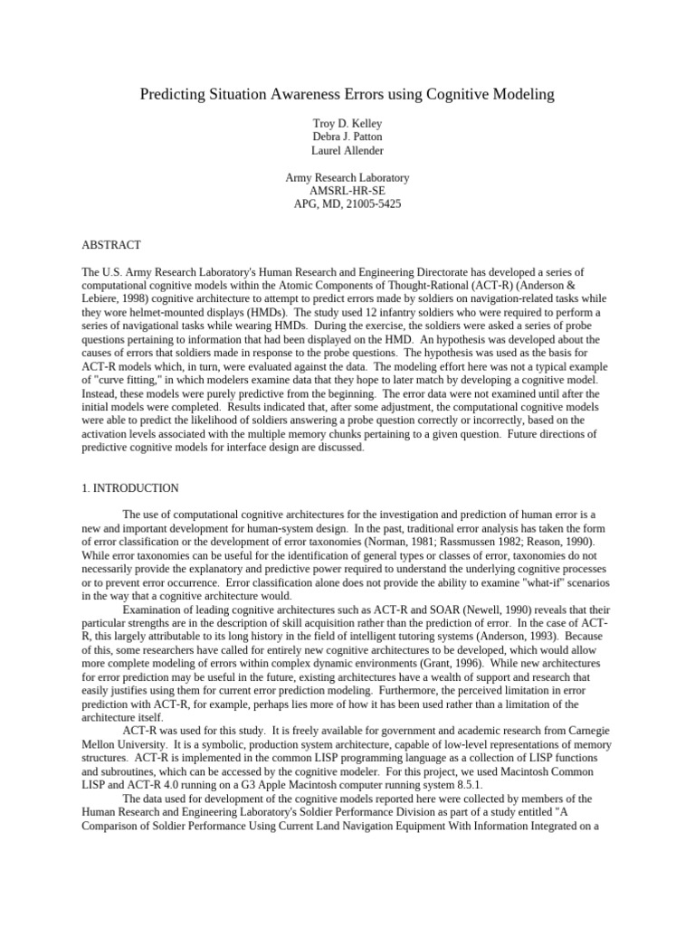 219Predictin of SA | PDF | Memory | Cognition