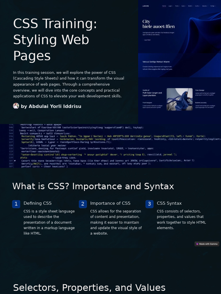 CSS-Training-Styling-Web-Pages | PDF | Html | Written Communication