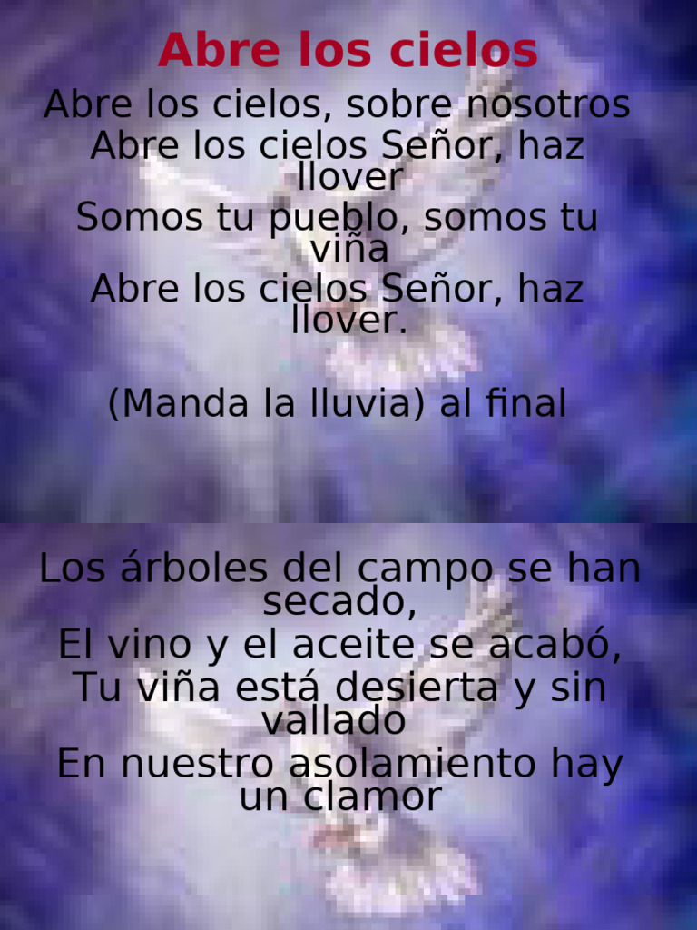 Abre Los Cielo S | PDF