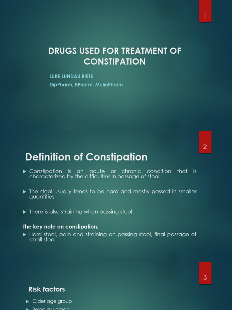 Comprehensive Constipation Medications Guide | PDF | Constipation ...