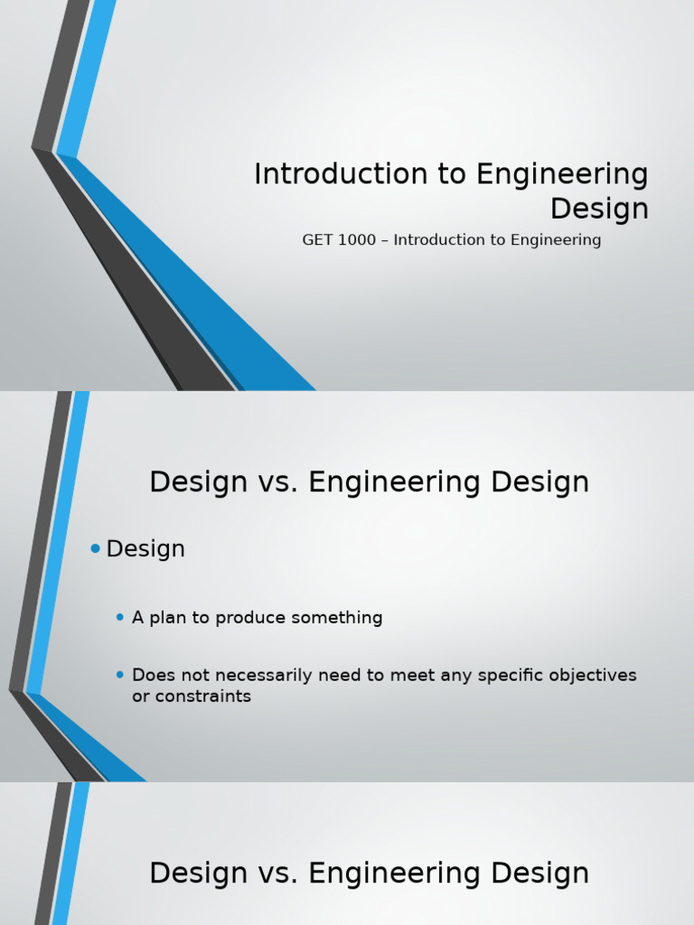 Introduction to Engineering Design | PDF | Engineering | Computer Aided ...