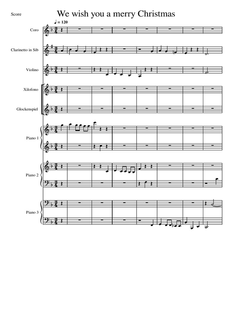 Christmas Music Score for Ensemble | PDF