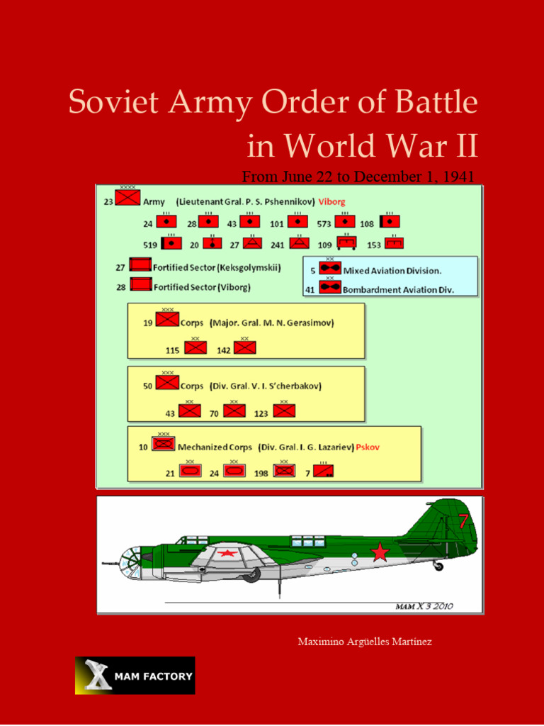 Soviet Army Order of Battle 1941 | PDF | Battalion | Brigade