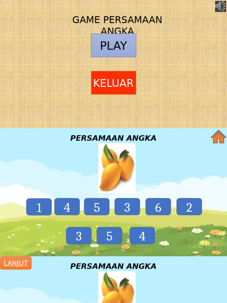 Permainan Anak Usia Dini_persamaan Angka | PDF
